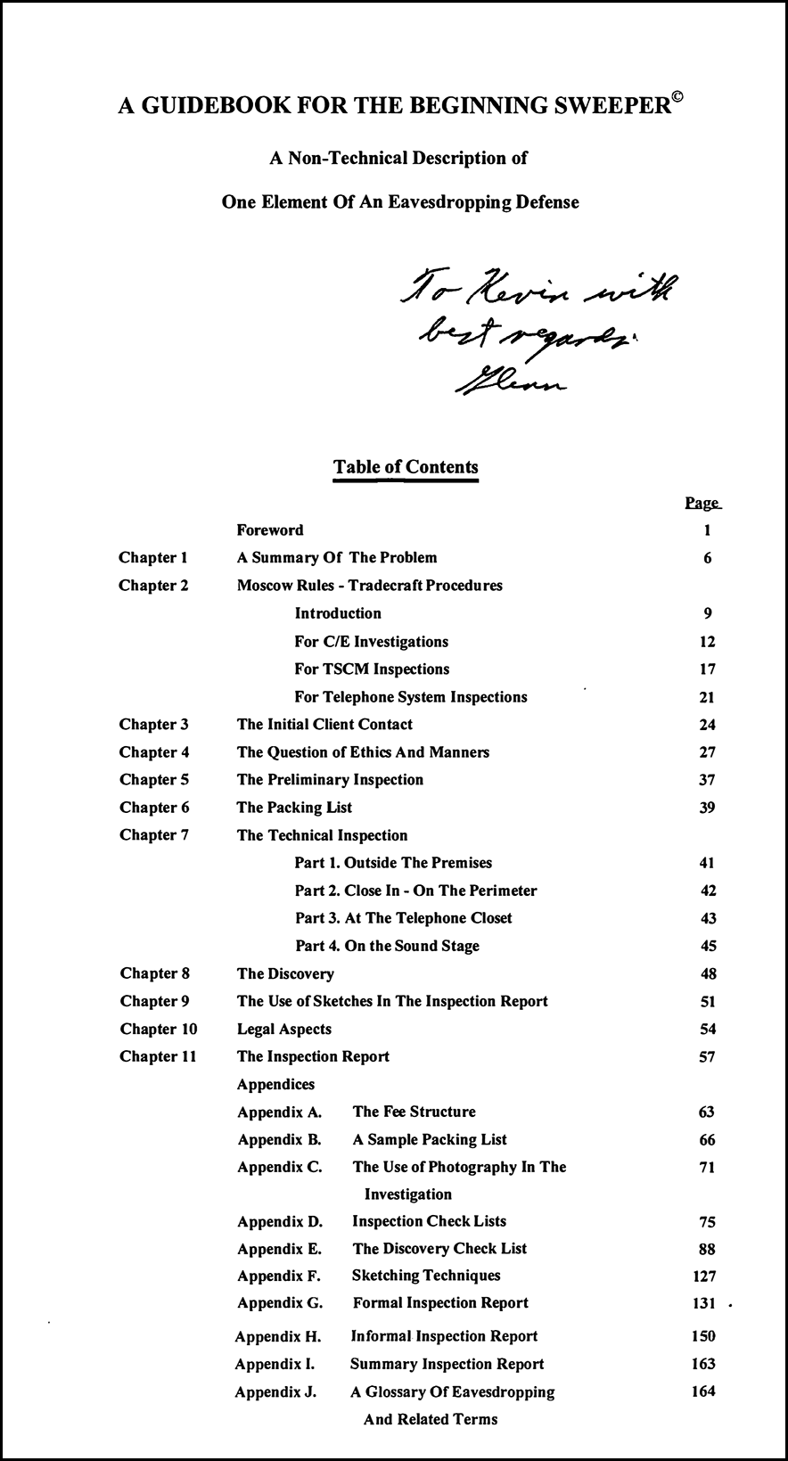 A Guidebook for the Beginning Sweeper - Murray Associates TSCM